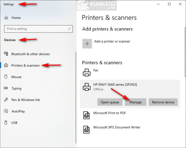 Next To The Printer Icon You Will See The Printer s Name HP ENVY 5660